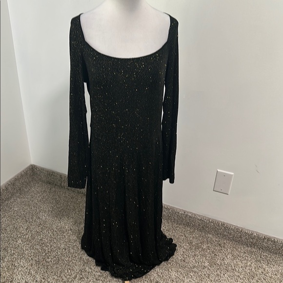 Carol Anderson | Dresses | Vintage Carol Anderson Glitter Maxi Dress ...